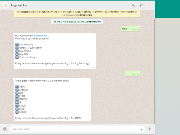 Introducing the Buypower Whatsapp Bot!